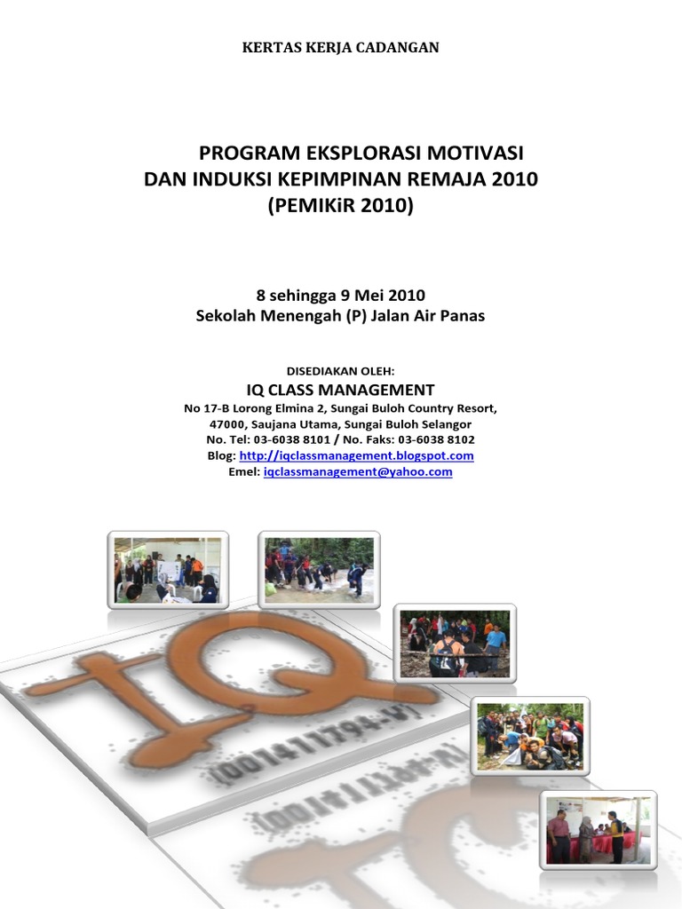 KK Program Eksplorasi Motivasi Dan Induksi Kepimpinan Remaja | PDF ...