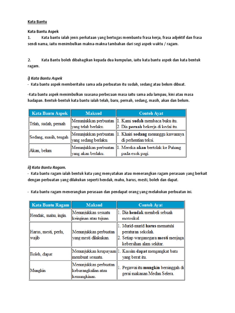 Kata Bantu | PDF