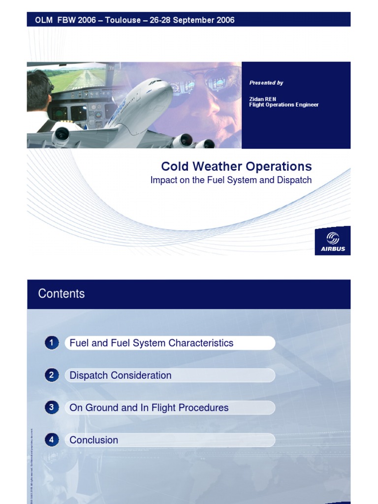 Cold - Weather - Ops - by - Airbus-Fuel Impact PDF | PDF | Melting ...