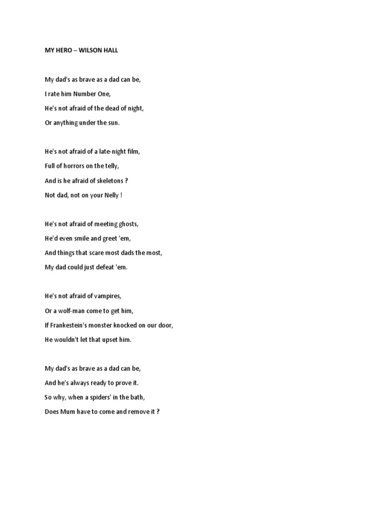 My Hero - Wilson Hall | Download Free PDF | Leisure