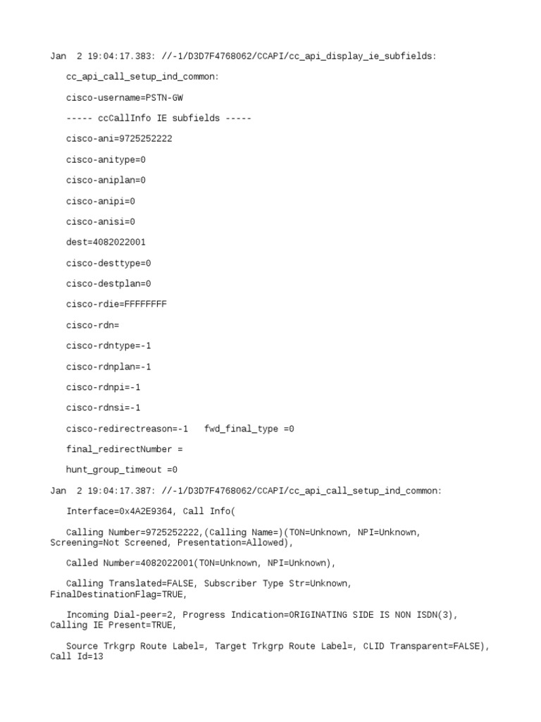 Ios Logs | PDF | Session Initiation Protocol | Transmission Control ...