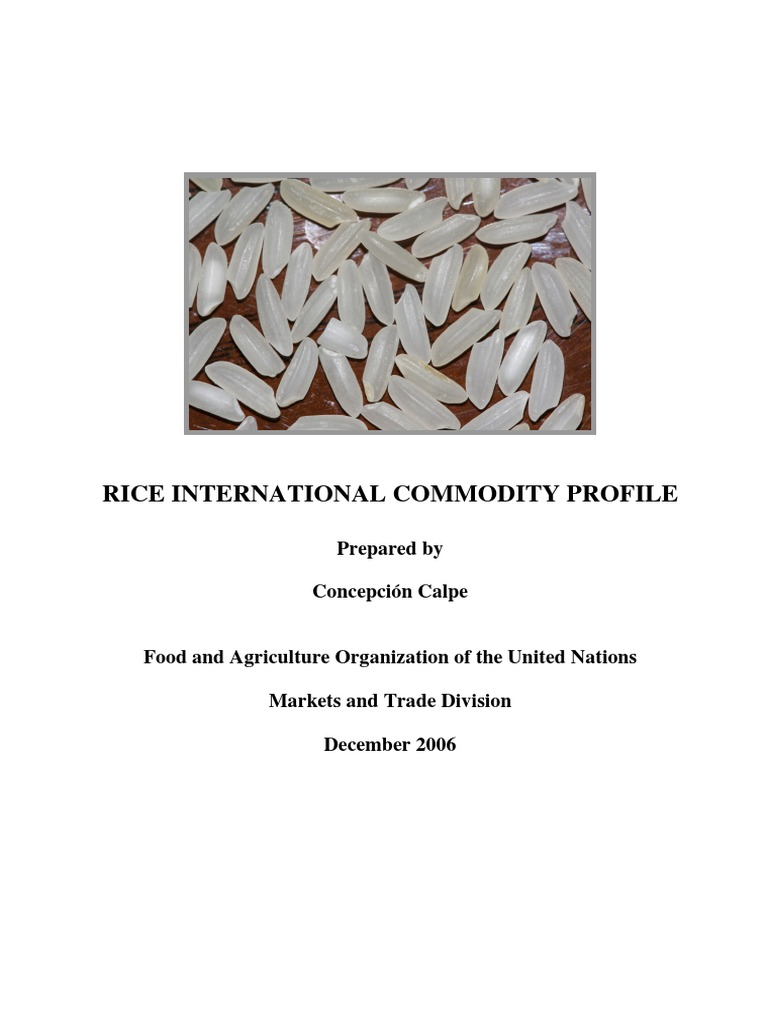 Rice Profile Dec-06 | PDF | Rice | Wheat