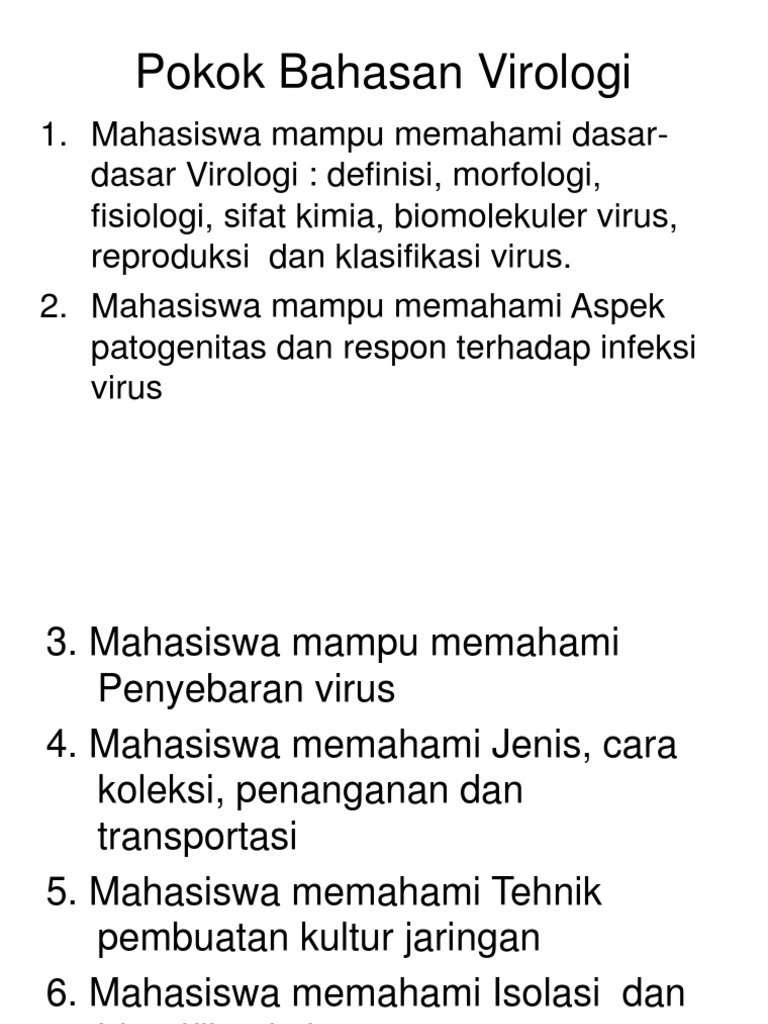 Virologi | PDF