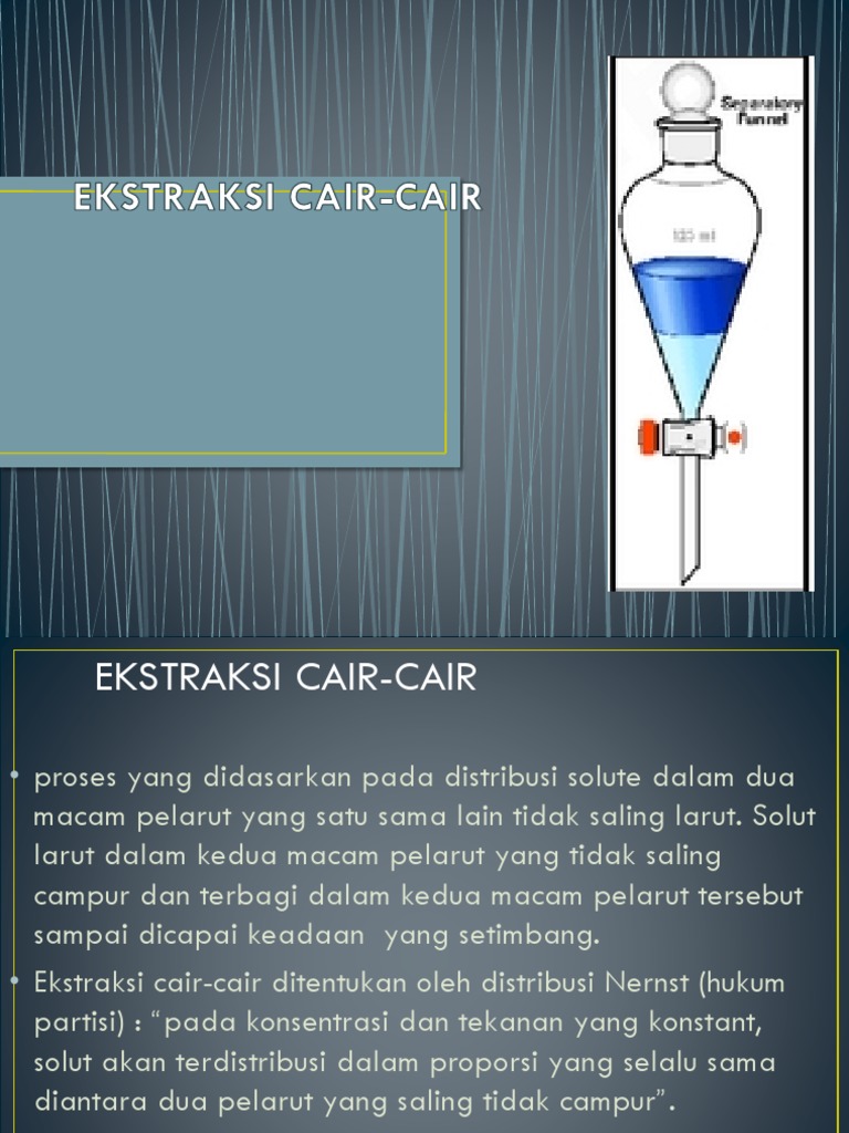 TM 3 - Ekstraksi Cair-Cair2 | PDF