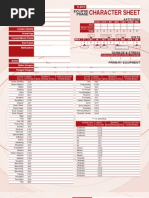AD&D 2nd Edition Character Sheet | PDF | Role Playing Games | Leisure