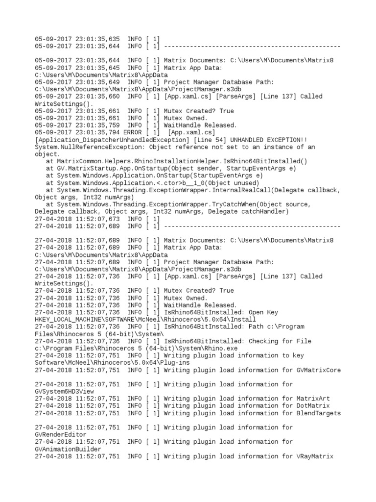 Matrix Log | PDF | Plug In (Computing) | Computer Programming