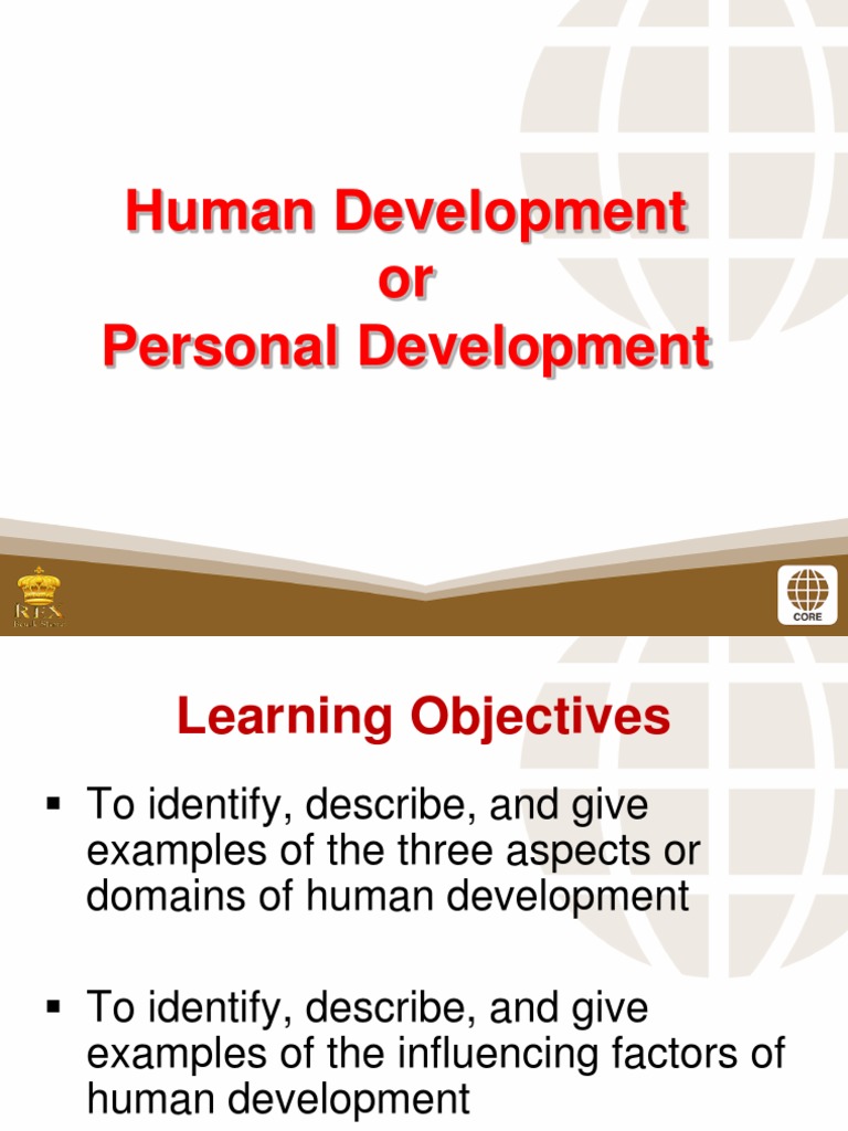 1 Human Development or Personal Development | PDF | Developmental ...