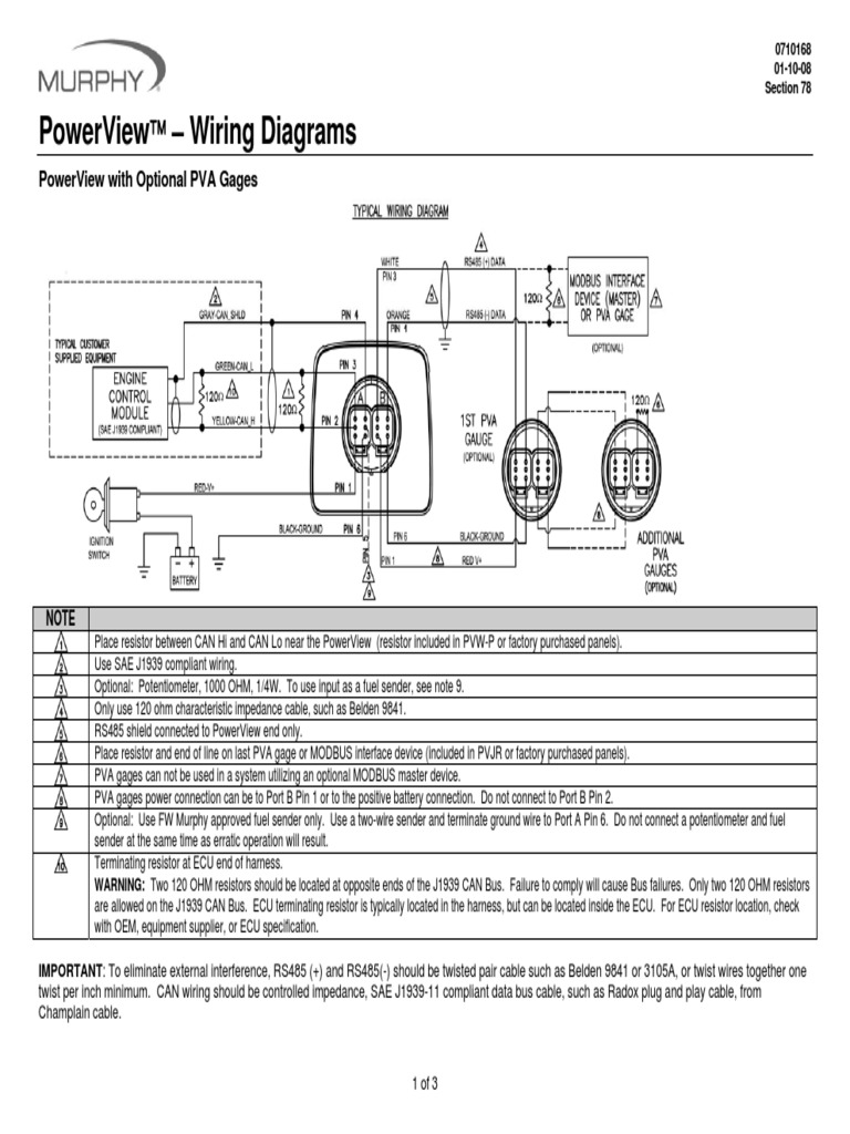 15.murphy pv101c Wiring PDF | PDF | Resistor | Digital Electronics