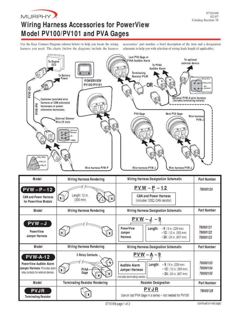 15.murphy Pv101c Harness | PDF | Computer Engineering | Electronic ...