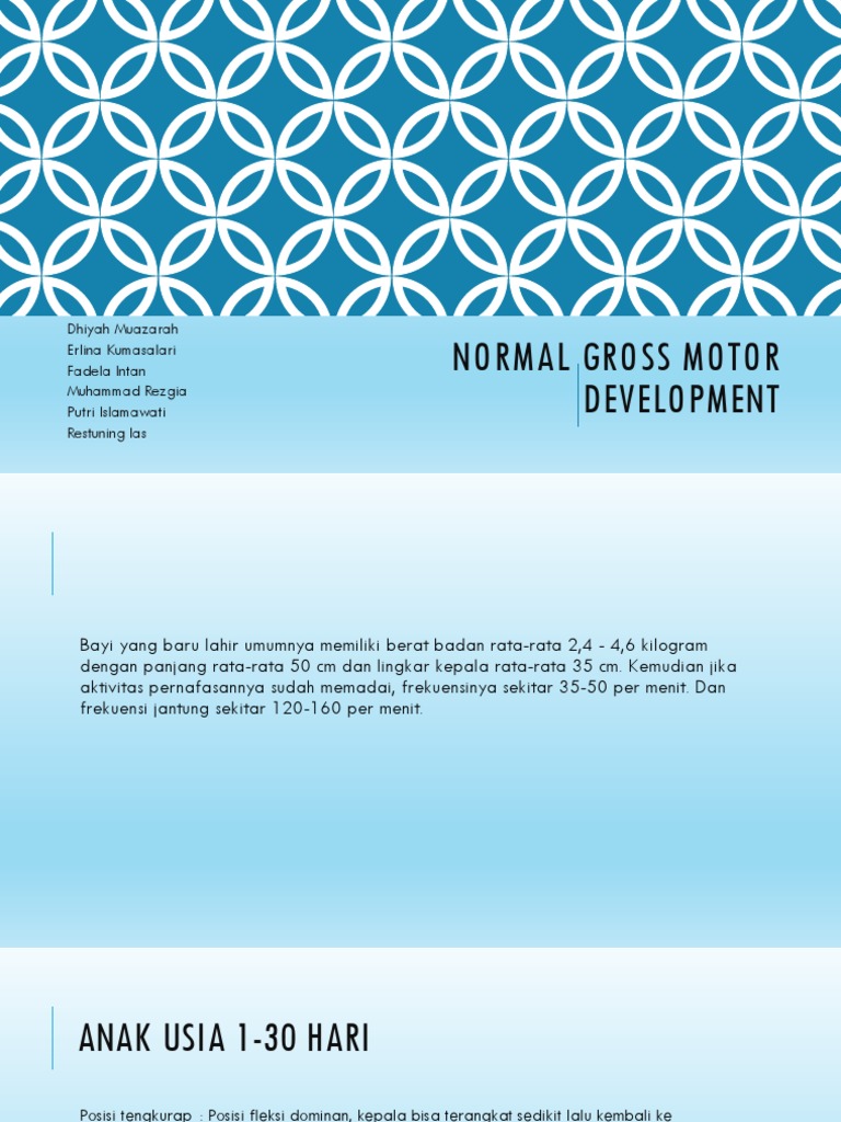 Normal Gross Motor Development | PDF