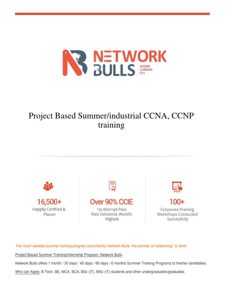 Project Based Summerindustrial Ccna CCNP Training | PDF | Cisco ...