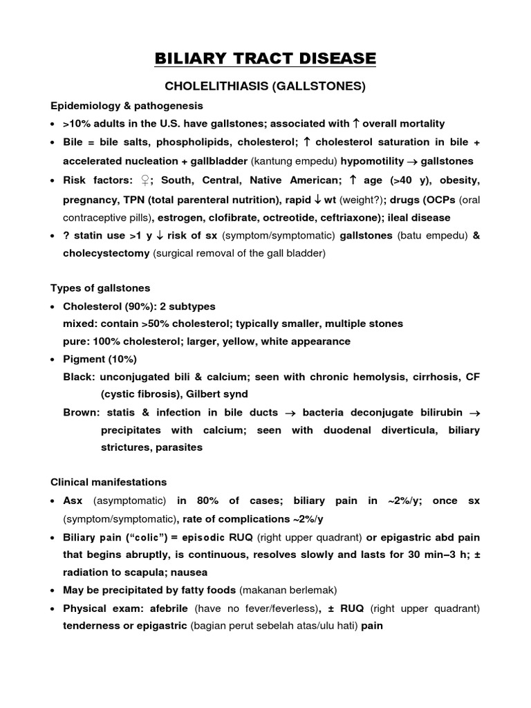 Biliary Tract Disease | PDF | Gallbladder | Exocrine System