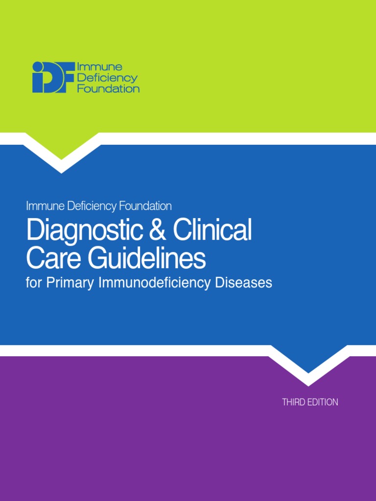 Diagnostic and Clinical Care Guidelines For Primary Immunodeficiency ...