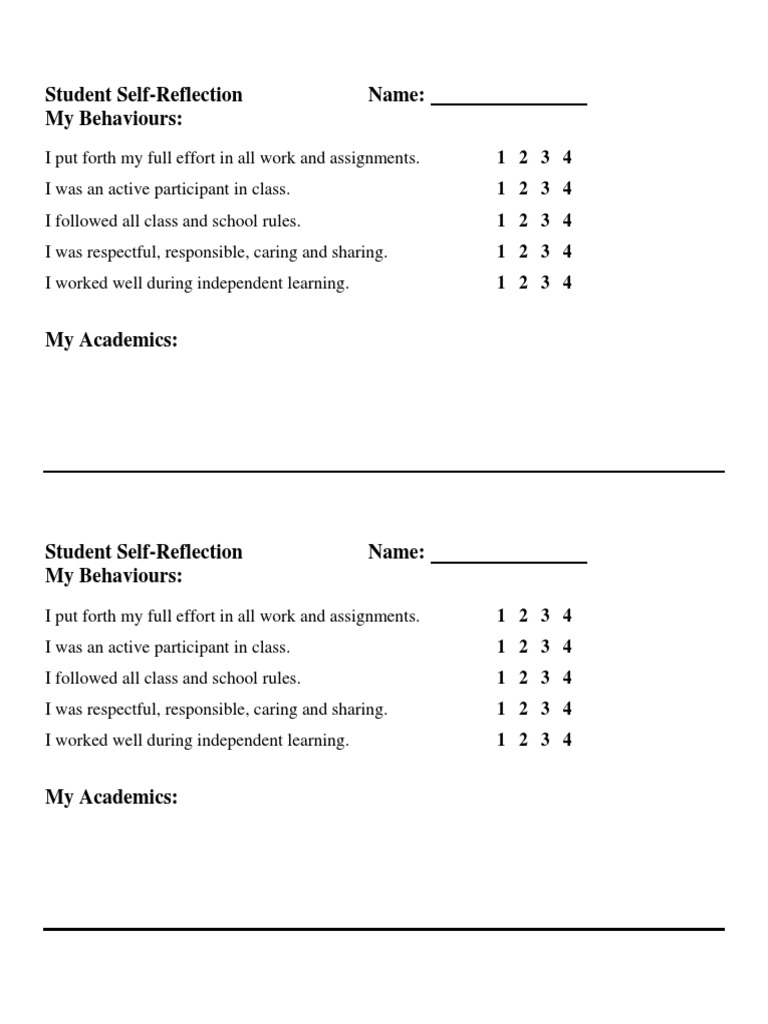 Student Reflection | PDF