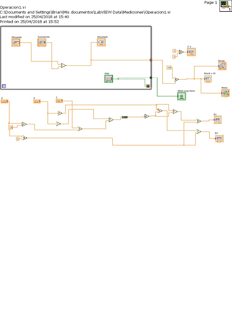 Labview Document | PDF