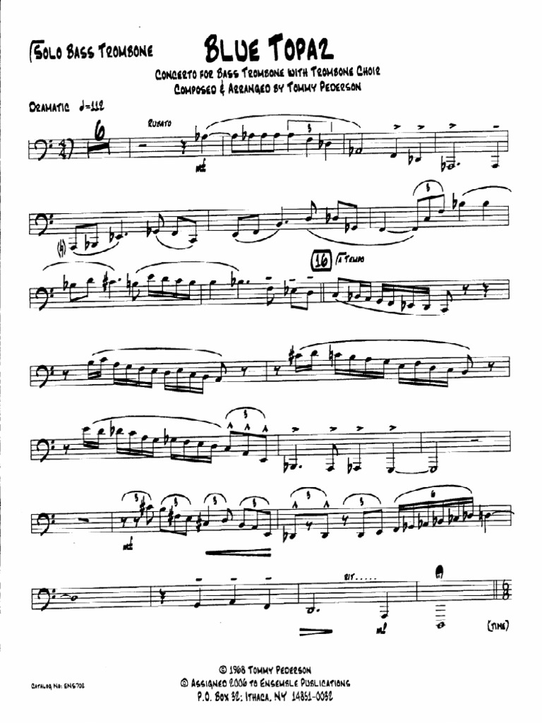 Solo Bass Trombone Blue Topaz PDF | PDF