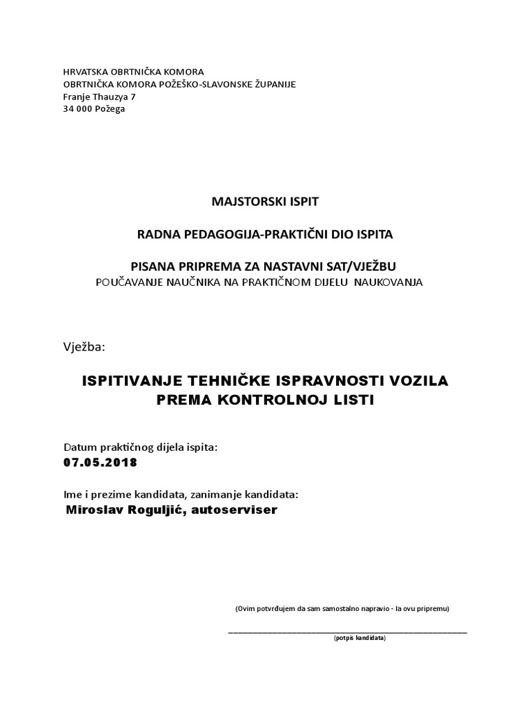 Majstorski Ispit | PDF