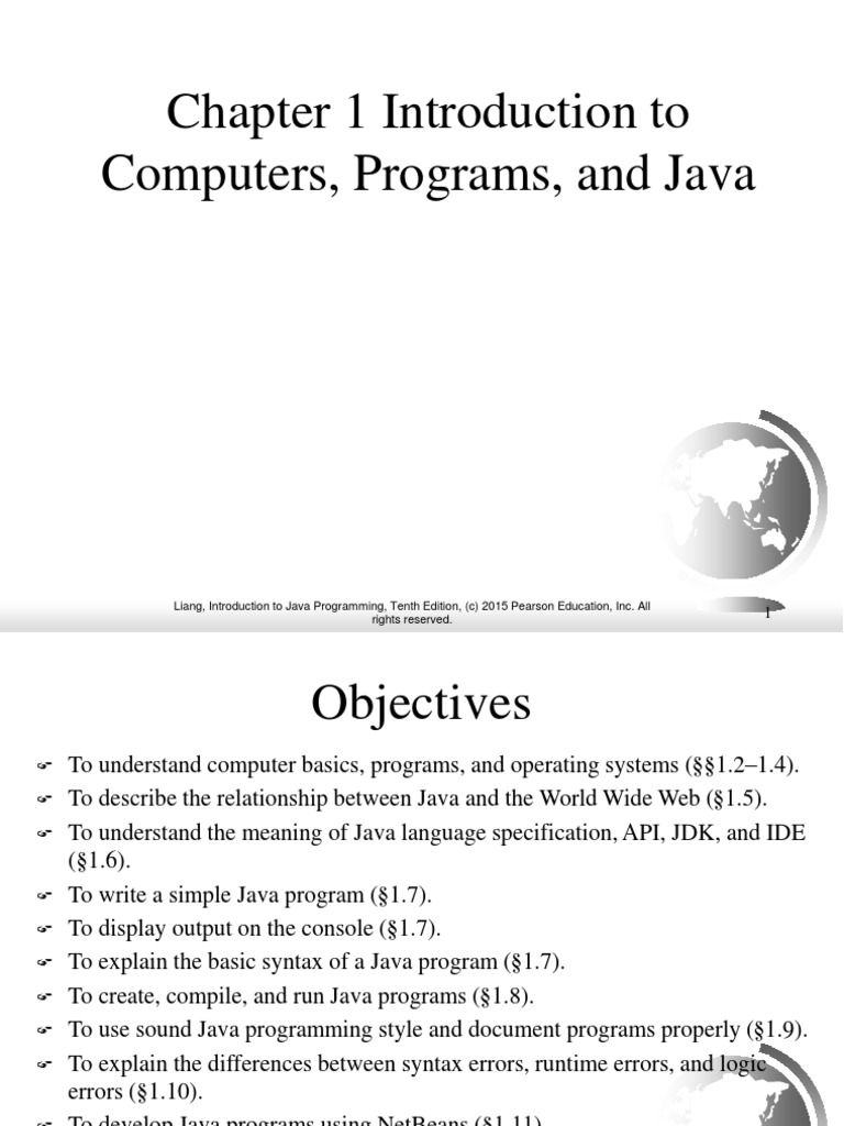 Introduction To Computers Programs And Java Pdf Java Virtual Machine Computer Data Storage