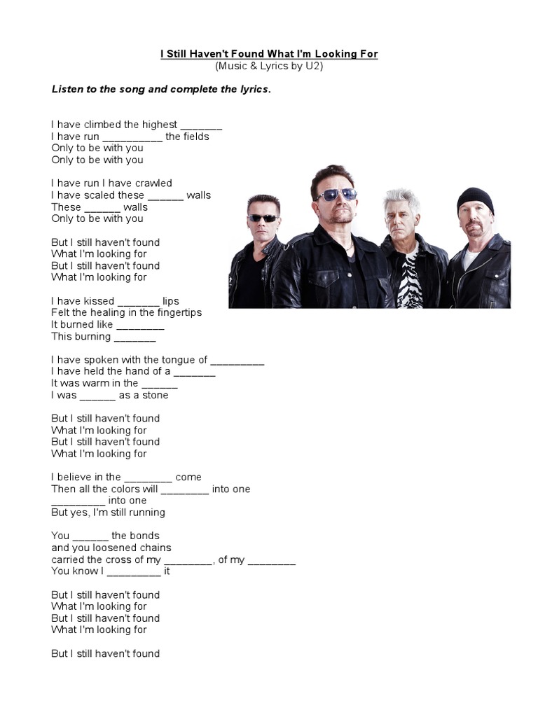 U2 I Still Havent Found What Im Looking For2 | PDF | Recorded Music ...