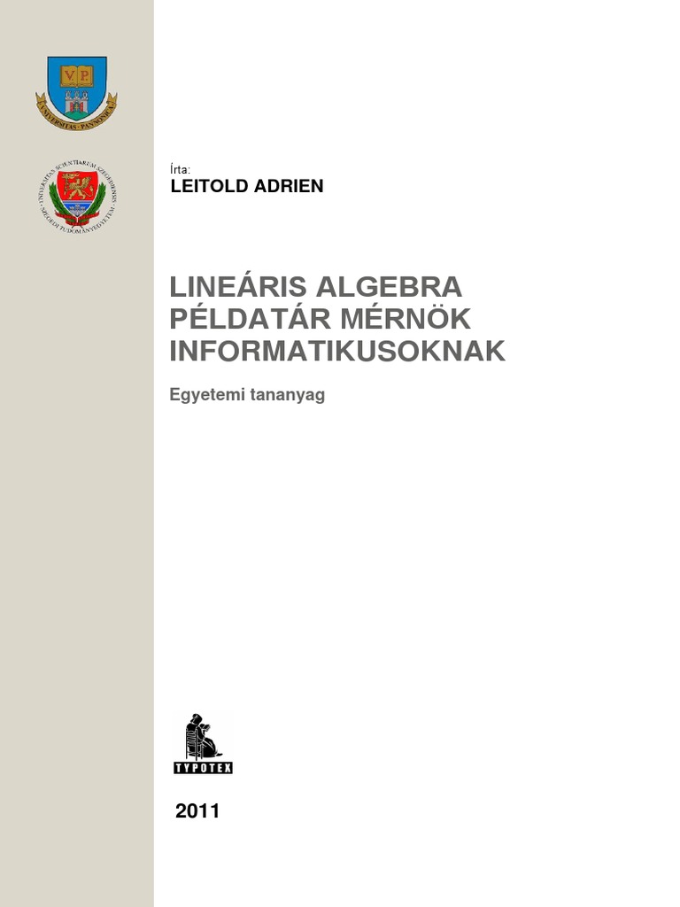 Leitold Lin Alg Peldatar | PDF