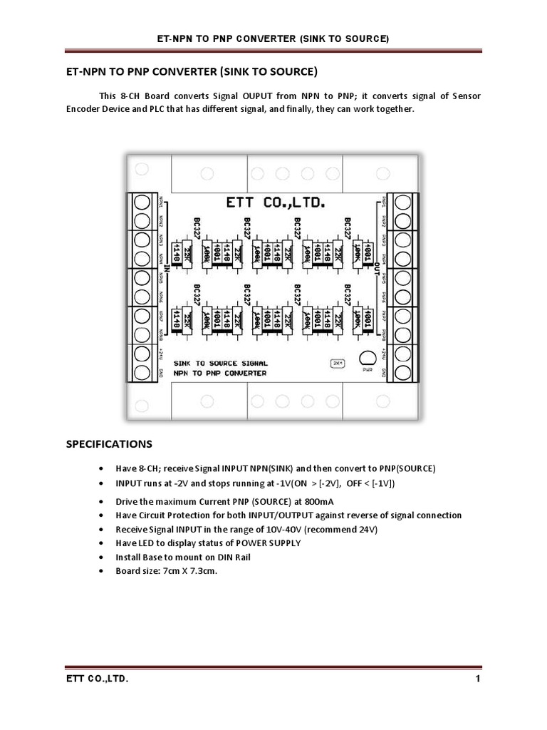 Manual of NPN - To - PNP Converter | PDF | Bipolar Junction Transistor ...