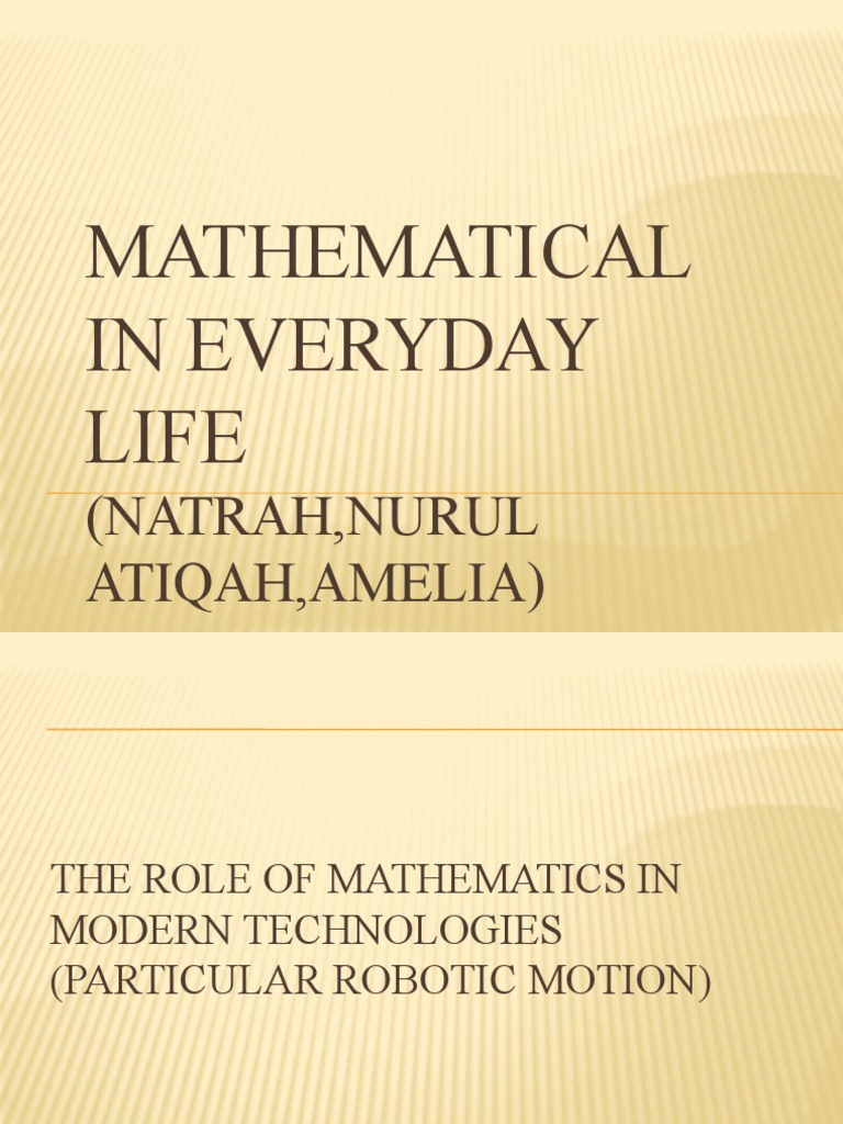 Mathematics in Robotics and Design | PDF | Robotics | Decimal