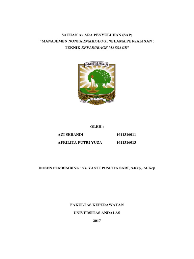 SAP Teknik Effleurage Massage | PDF