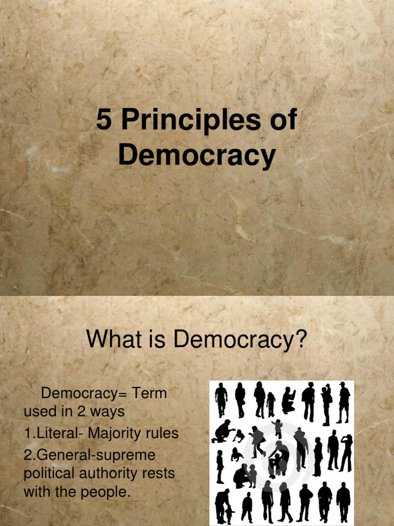 5 Principles of Democracy | PDF | Politics