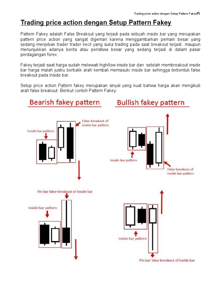 Trading Price Action Dengan Setup Pattern Fakey | PDF