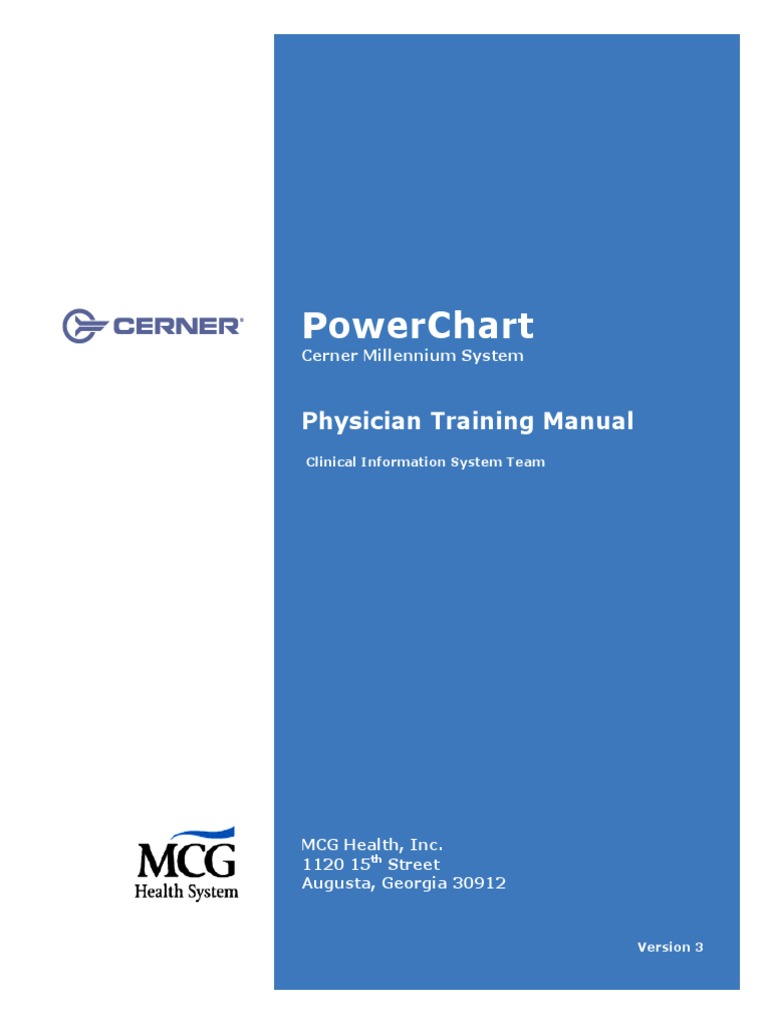 PowerChart Training for Physicians | PDF | Electronic Health Record ...