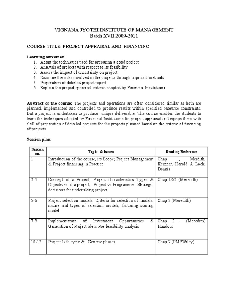 Paf Course Structure | PDF | Project Management | Feasibility Study