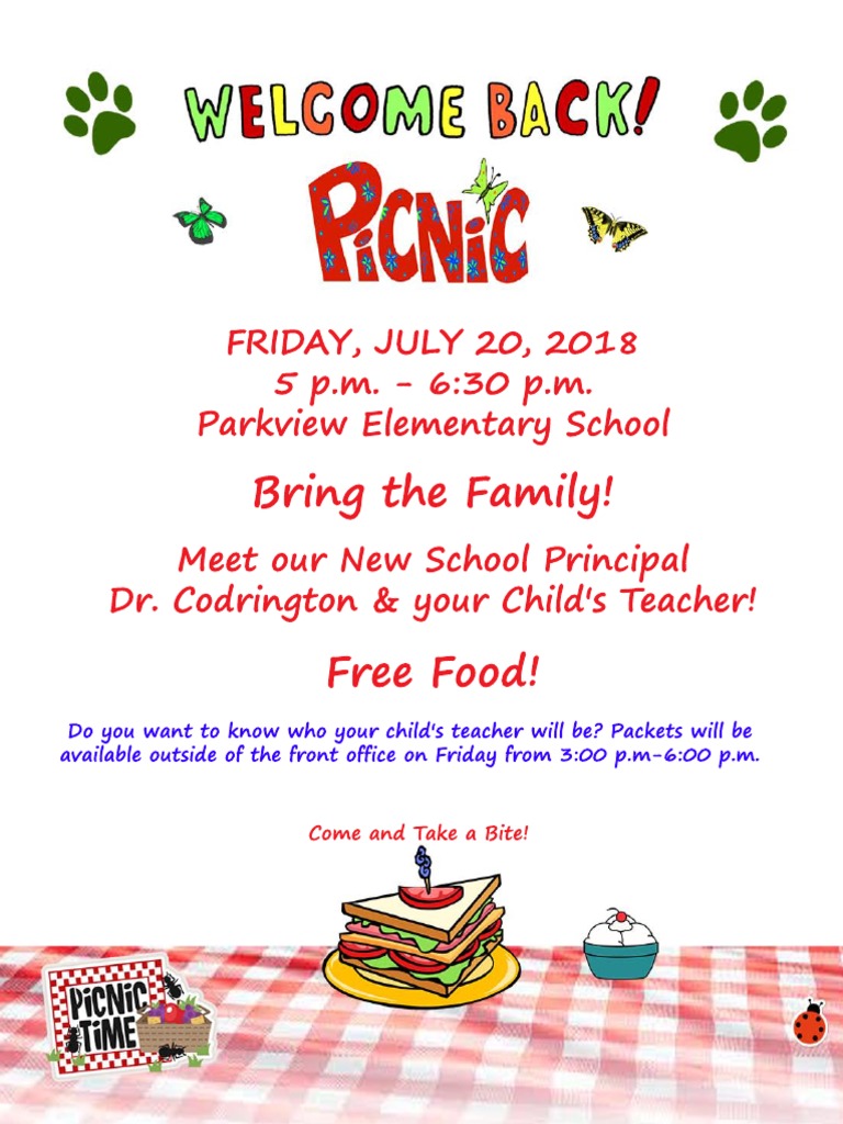 Welcome Back Picnic Flyer2m | PDF