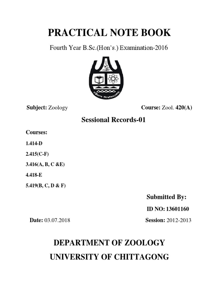 Practical Note Book | PDF | Beetle | Insects