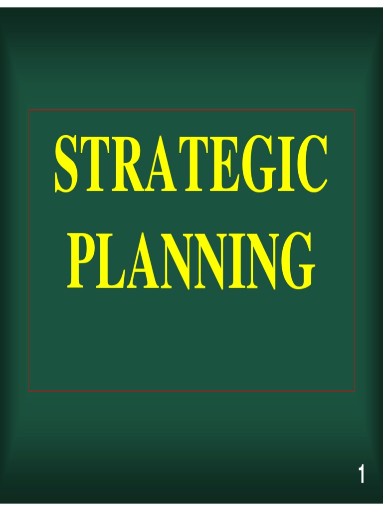 The Art and Science of Strategic Planning: Crafting Effective ...