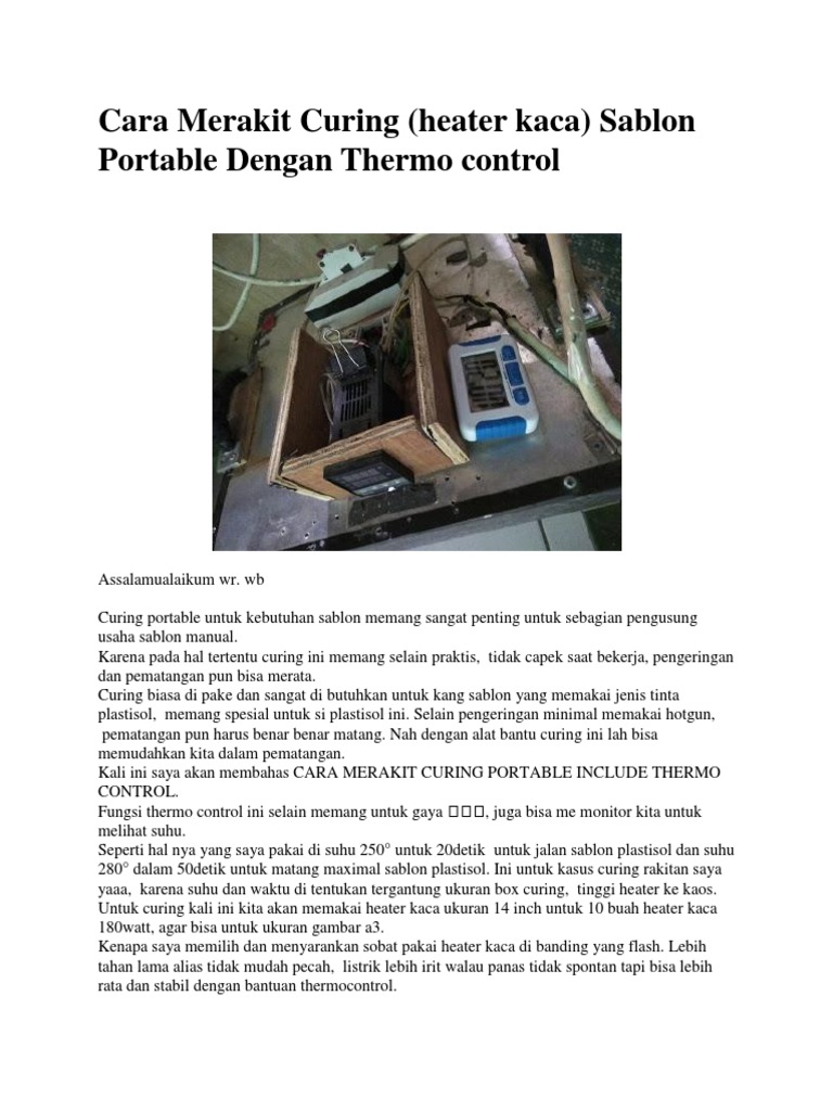 Cara Merakit Curing | PDF