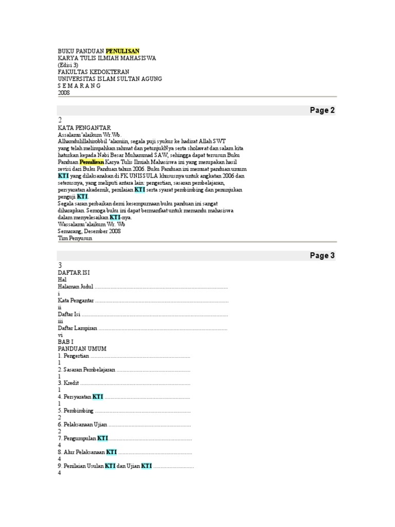 Buku Panduan Penulisan Kti | PDF | Karier & Perkembangan | Bisnis