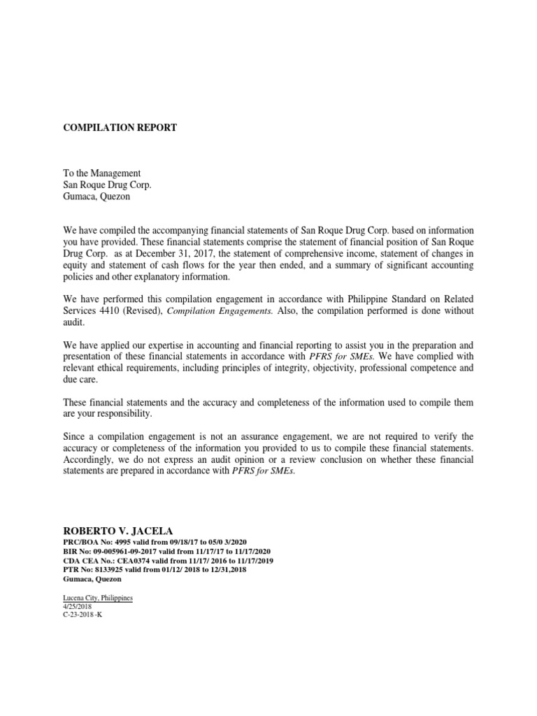 Compilation Report | PDF