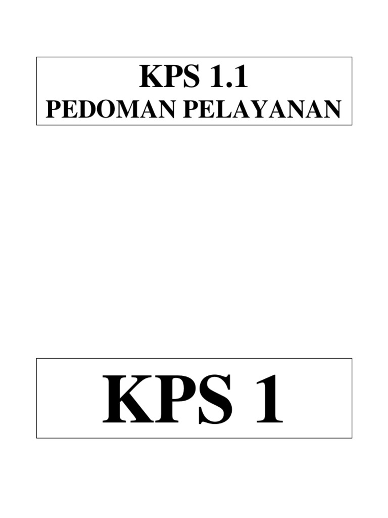 KPS 1 | PDF