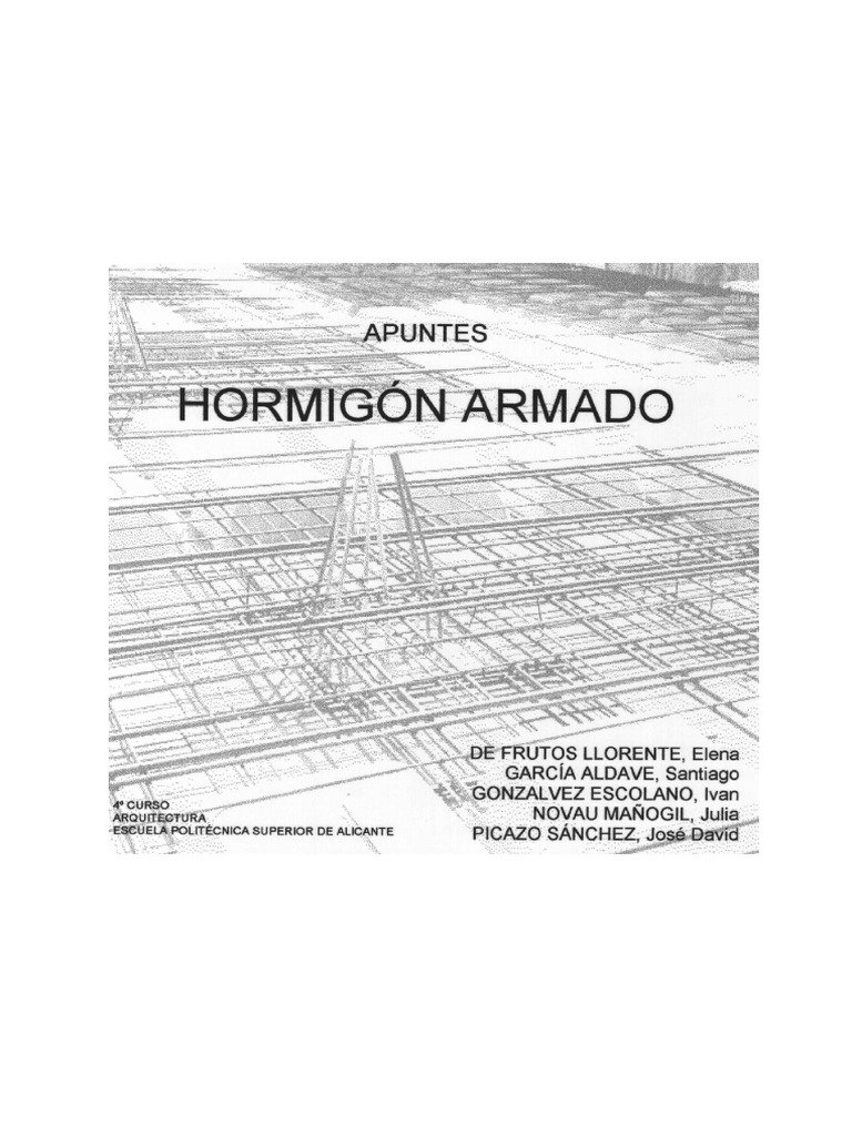 Apuntes Hormigon Armado - Escuela Arquitectura Alicante | PDF ...
