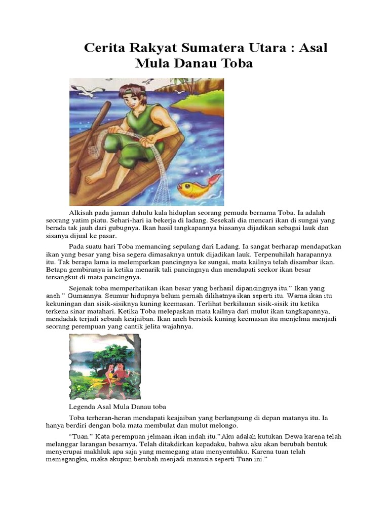 Cerita Rakyat Sumatera Utara | PDF