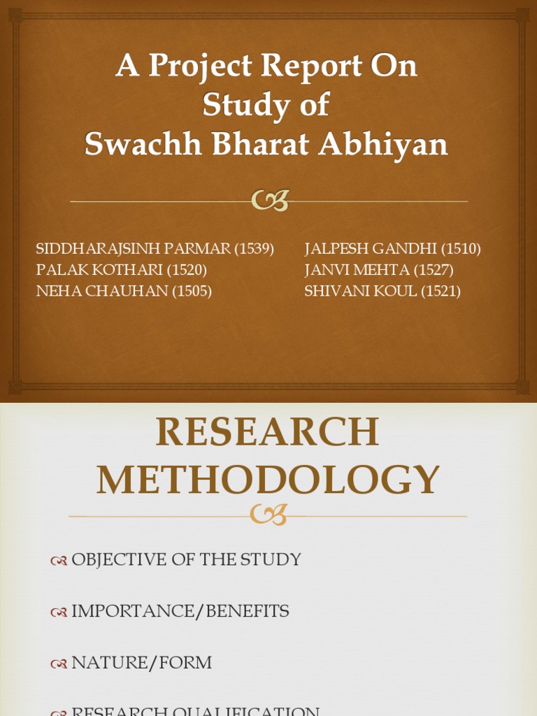 Swachh Bharat Abhiyan Presentation Pdf