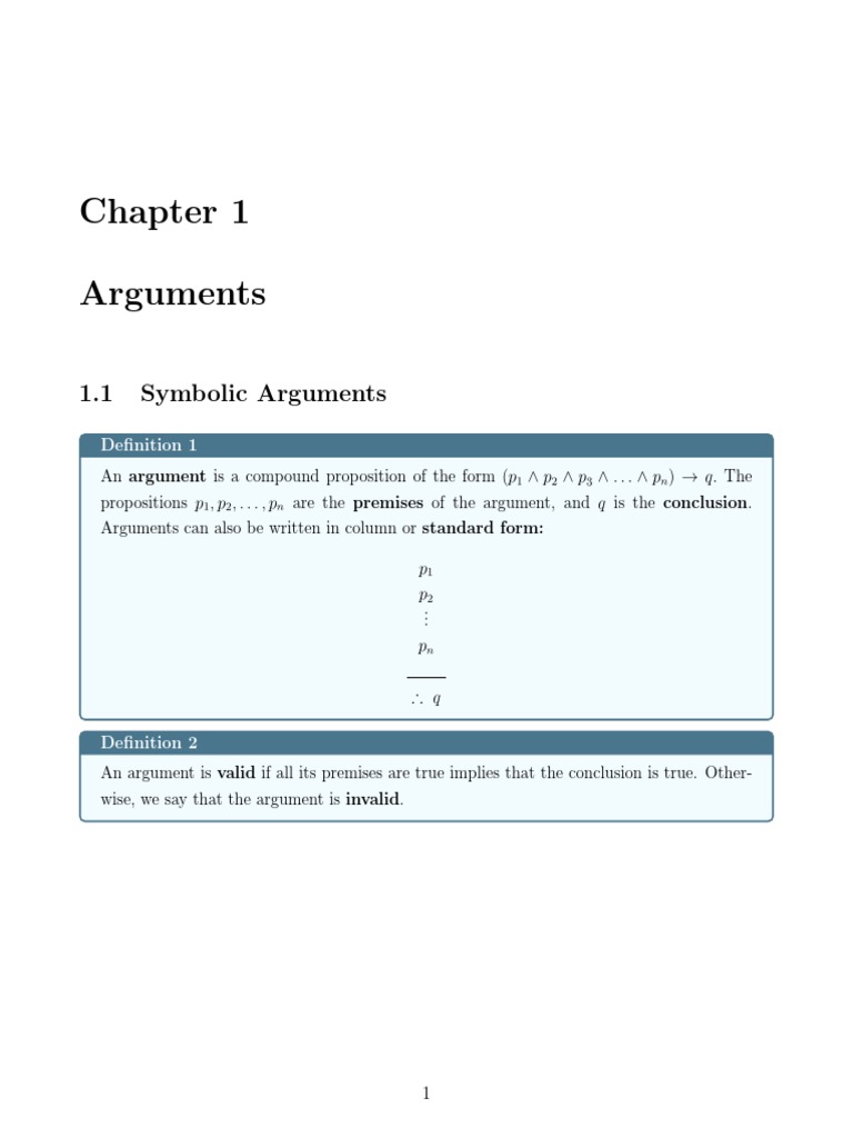 Intro to Symbolic Logic | PDF