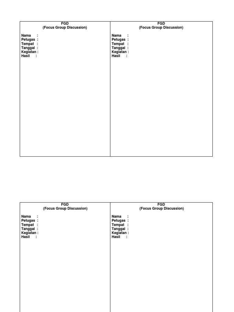 Form FGD | PDF