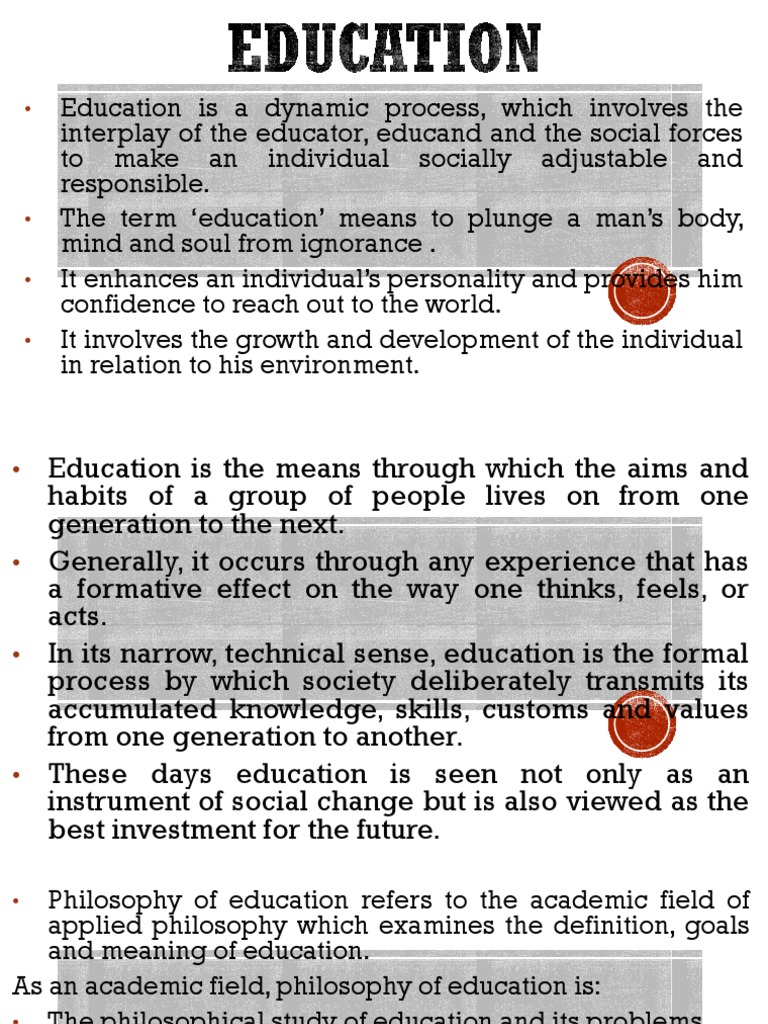 Systematic Educational Philosophy | PDF | Philosophy Of Education ...