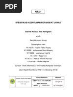 Contoh Dokumen SRS Lengkap | PDF