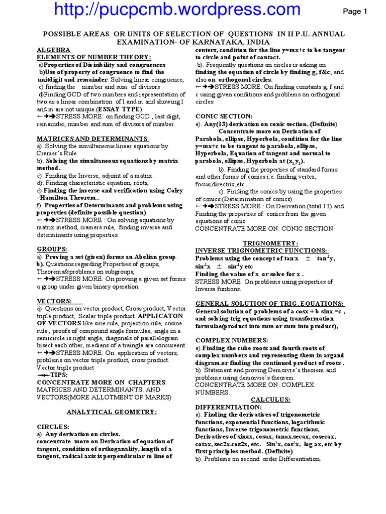 2nd-puc-maths-important-questions-pucpcmb-ellipse-group-mathematics