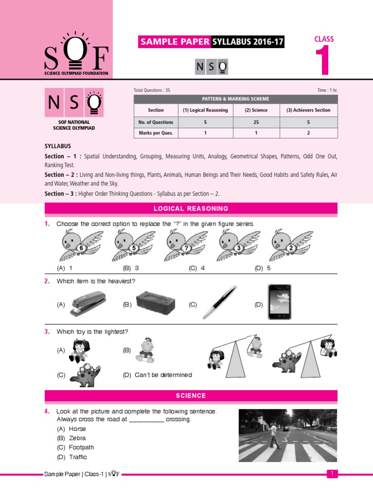 Class-1 NSO Paper | PDF | Weather | Nature