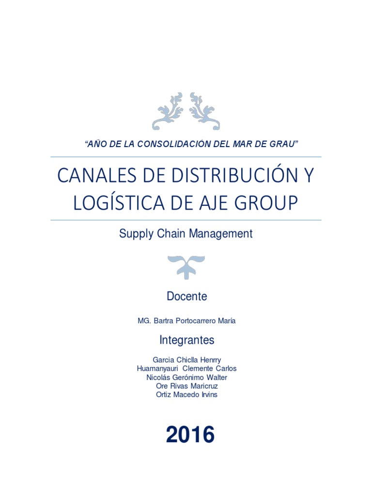 Ajegroup | PDF | Gestión de la cadena de suministro | Economias