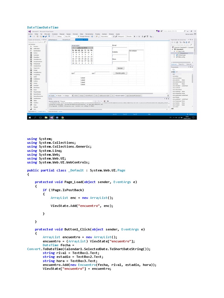 Datetimedatetime: Using Using Using Using Using Using Using Public Partial Class | PDF