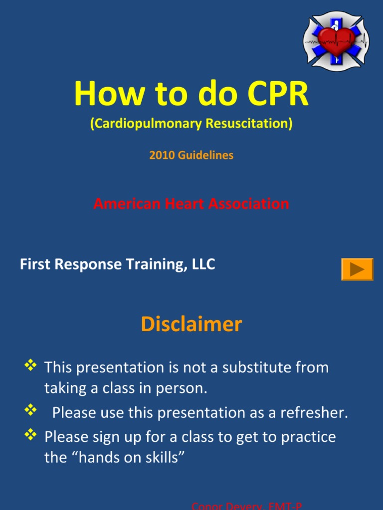 How To Do CPR: American Heart Association | PDF | Cardiopulmonary ...